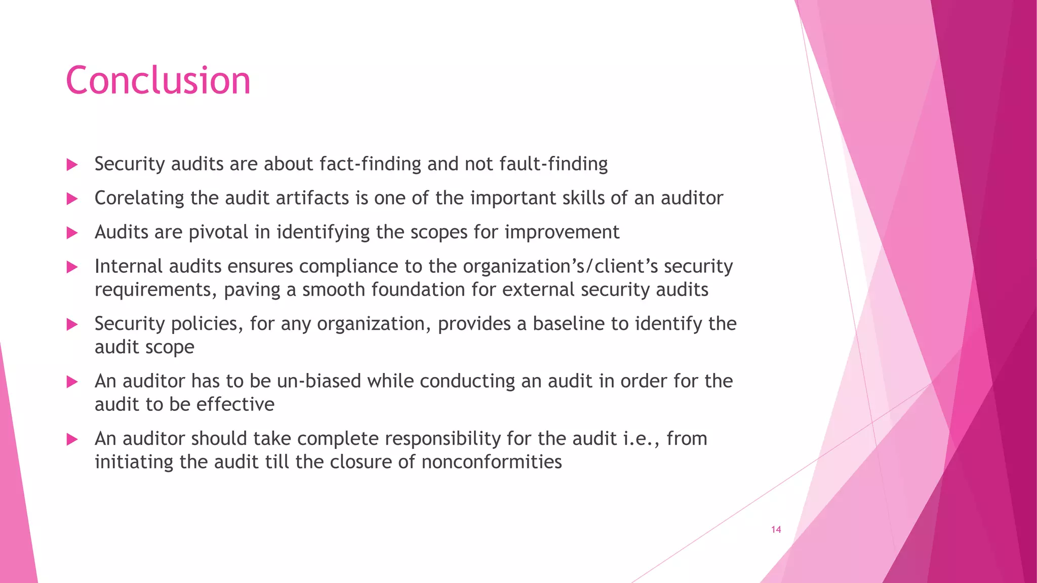 Security audits & compliance | PPTX