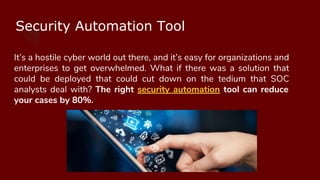 Security automation system | PDF