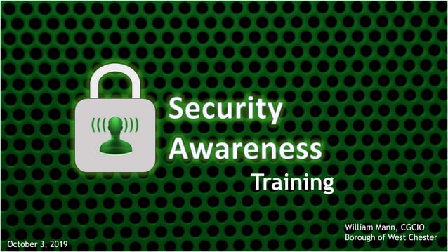 Security Awareness Training | PPSX