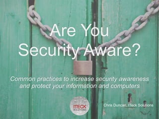 Are Your Security Aware? | PDF