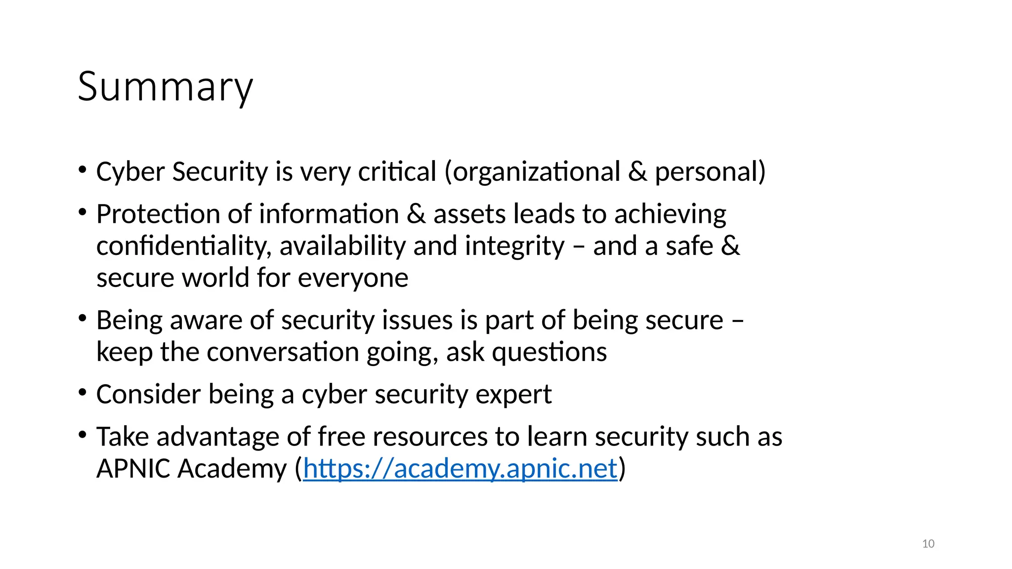 The ABC's and Importance of Cyber Security | PPTX