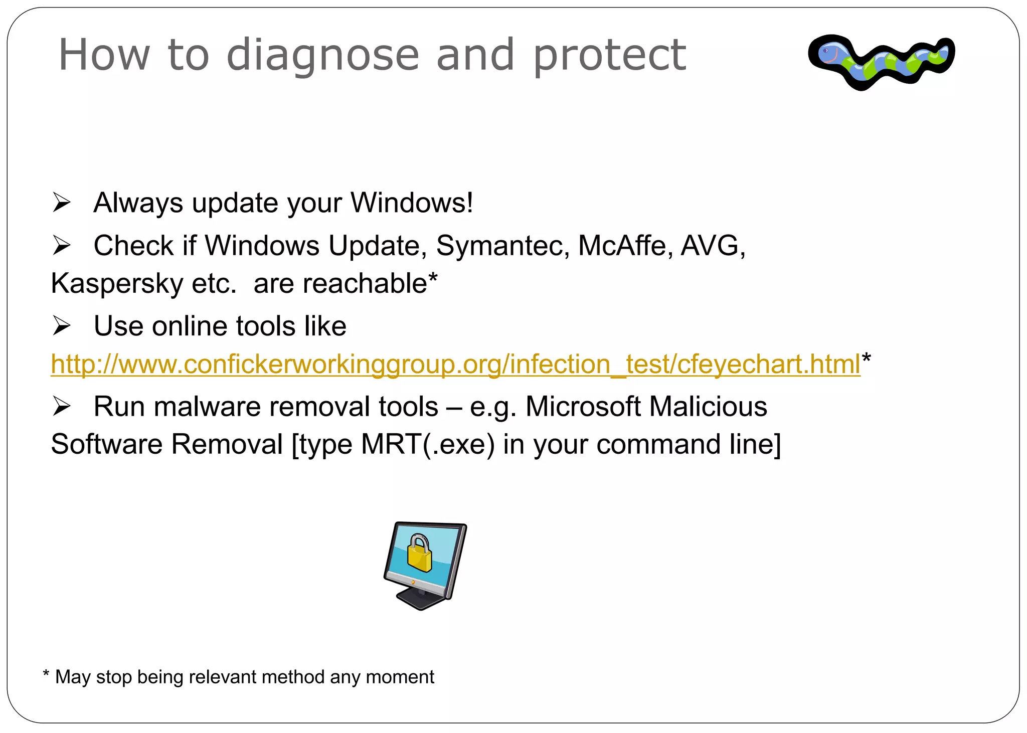 Know Your Worm (Conficker) | PPTX