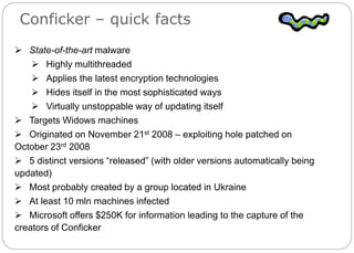 Know Your Worm (Conficker) | PPTX