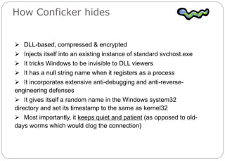 Know Your Worm (Conficker) | PPTX