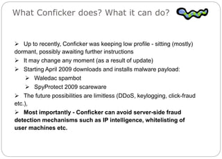 Know Your Worm (Conficker) | PPTX