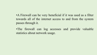Security Benefits of Firewall Protection | PPTX | Internet | Computing