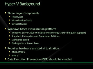 Security Best Practices For Hyper V And Server Virtualization | PPTX