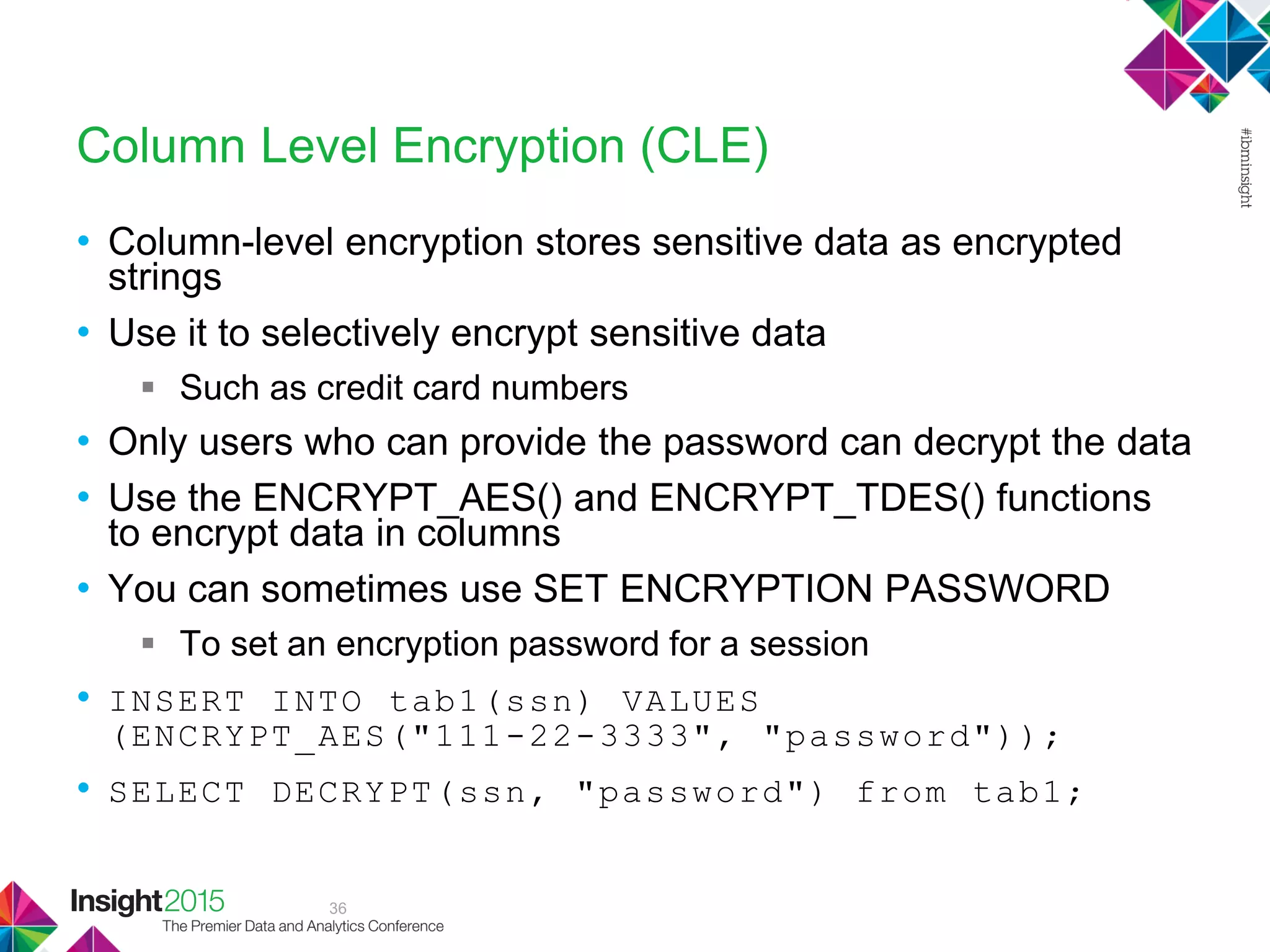 Security Best Practices For Informix Ppt