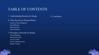 Security_by_Design.pdf | Information and Network Security | Computing