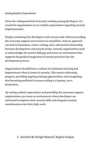 Security by Design Manual | an Introduction to Shifting Security left ...