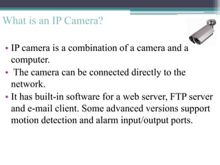 Security Cameras & IP Cameras | PPT