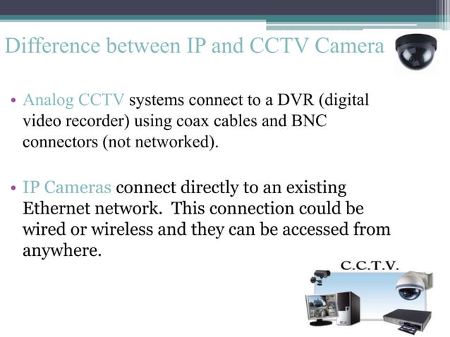 Security Cameras & IP Cameras | PPT