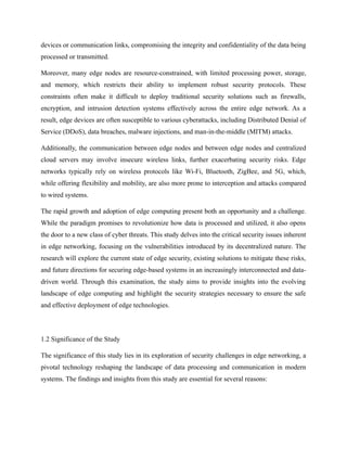 THE SECURITY CHALLENGE IN EDGE NETWORKING | DOCX