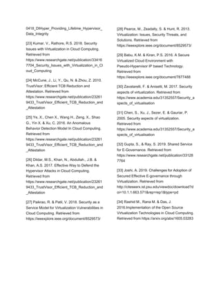 Security challenges for adoption of virtualization for effective e governance | PDF