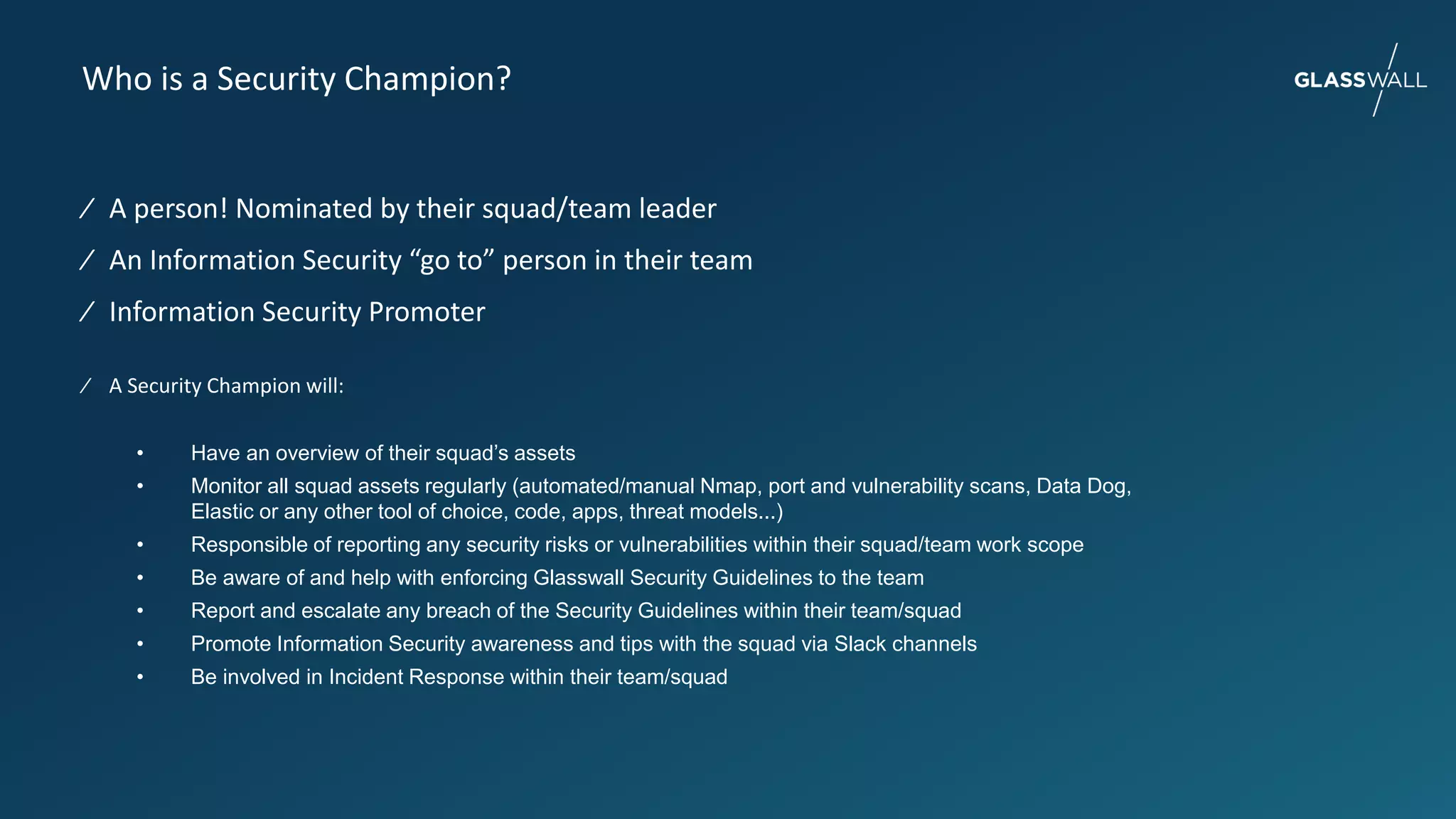 Security Champions Programme | PPTX