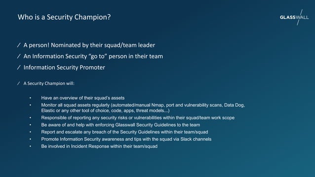 Security Champions Programme | PPTX