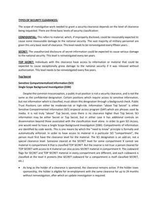Security clearance | PDF