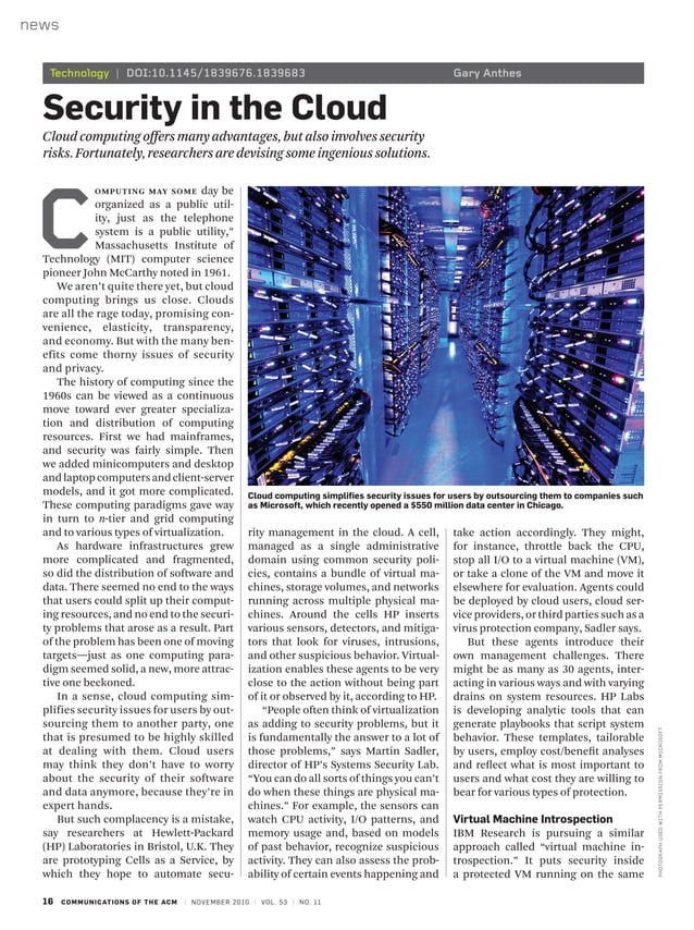 Security cloud computing | PDF