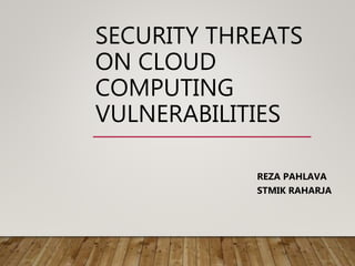 Security on Cloud Computing | PPTX