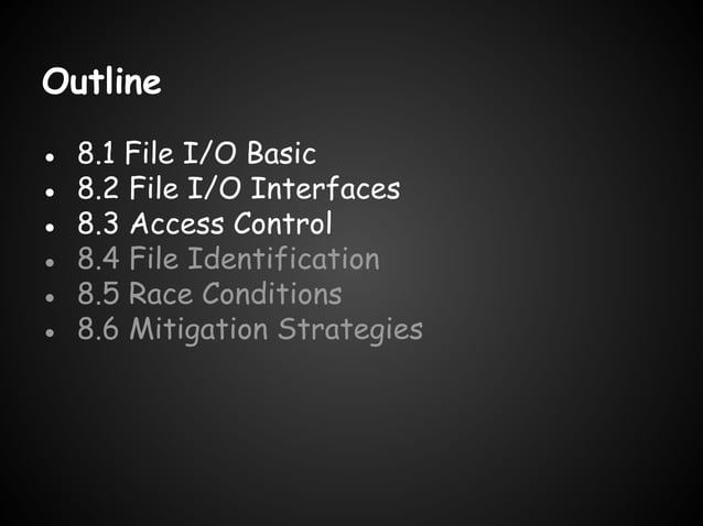Security coding c and c++ ch8 (1) | PPT