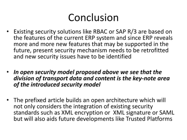 Security concerns in web erp | PPTX | Computer Software and ...