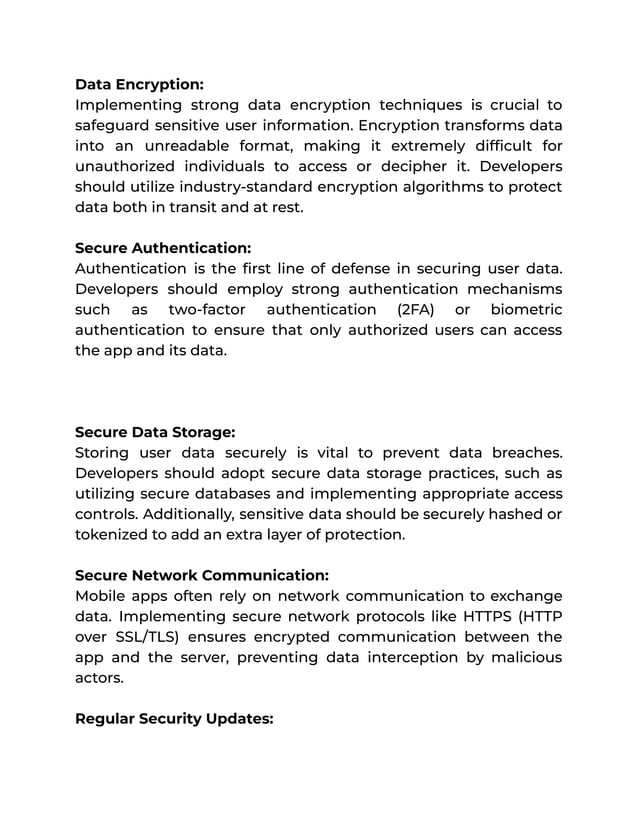 Security Considerations In Mobile App Development Protecting User Datapdf
