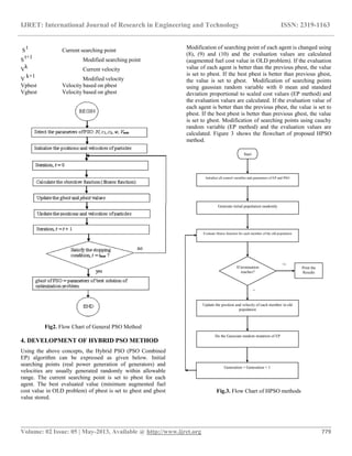 Security constrained optimal load dispatch using hpso technique for thermal scheduling problems ...