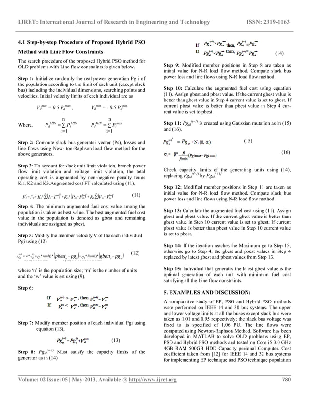 Security constrained optimal load dispatch using hpso technique for thermal scheduling problems ...