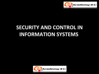 Security & control in management information system | PPT