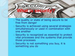 Security & control in mis | PPTX | Internet | Computing