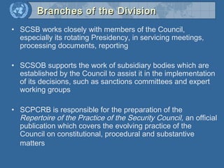Introduction to the Work of the Security Council | PPT