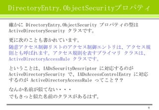 Active Directory Security Descriptor ADSI - .Net