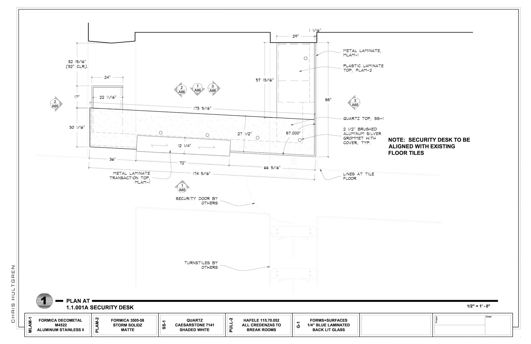 Security desk drawing | PDF