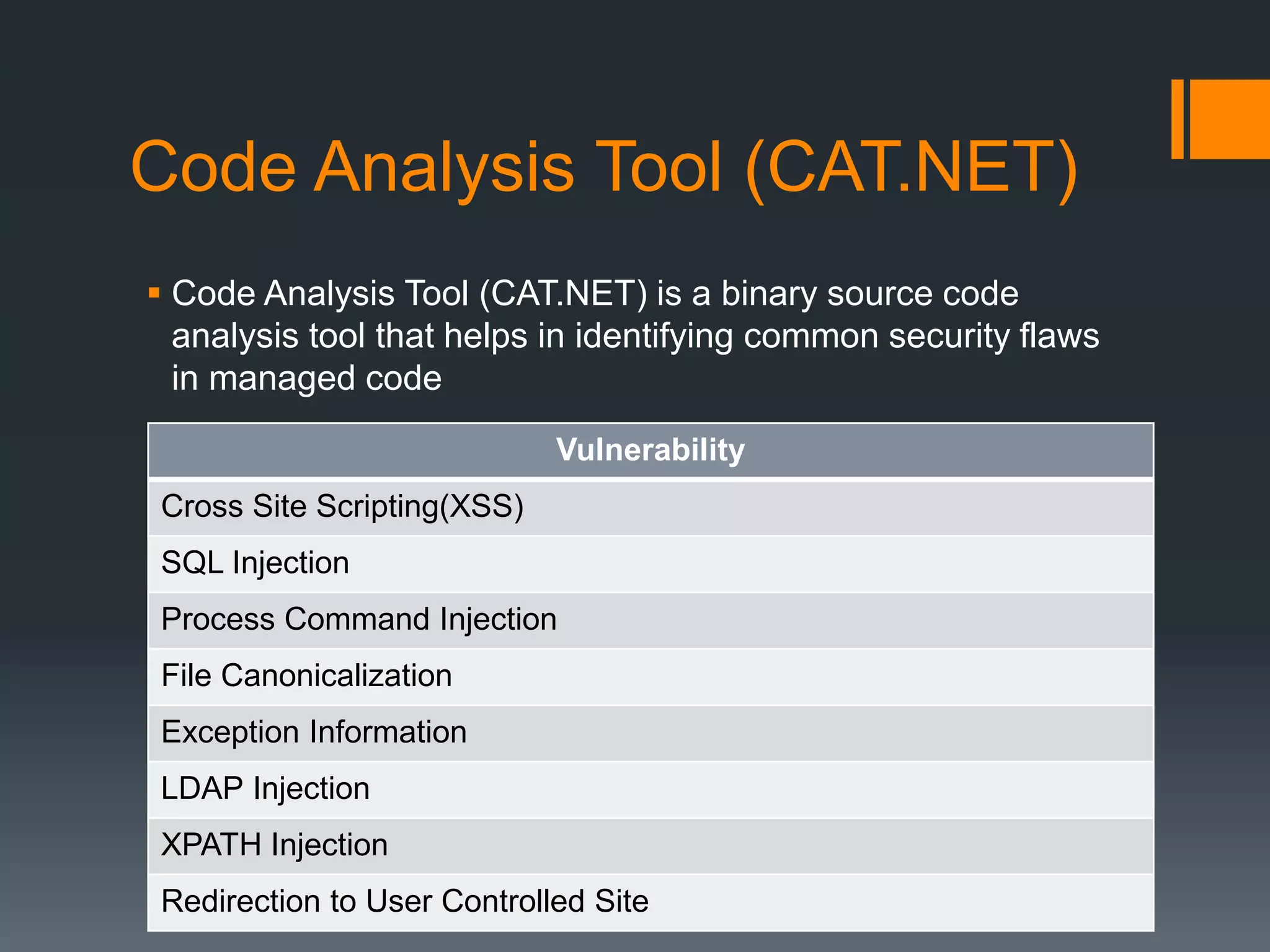 Security Development Lifecycle Tools | PDF