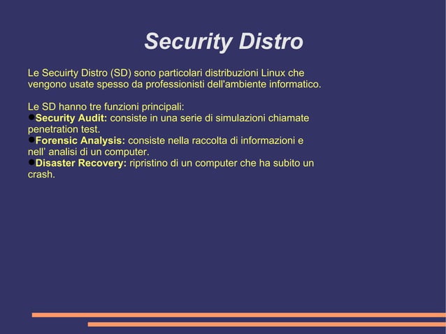 Security Distro | PPT