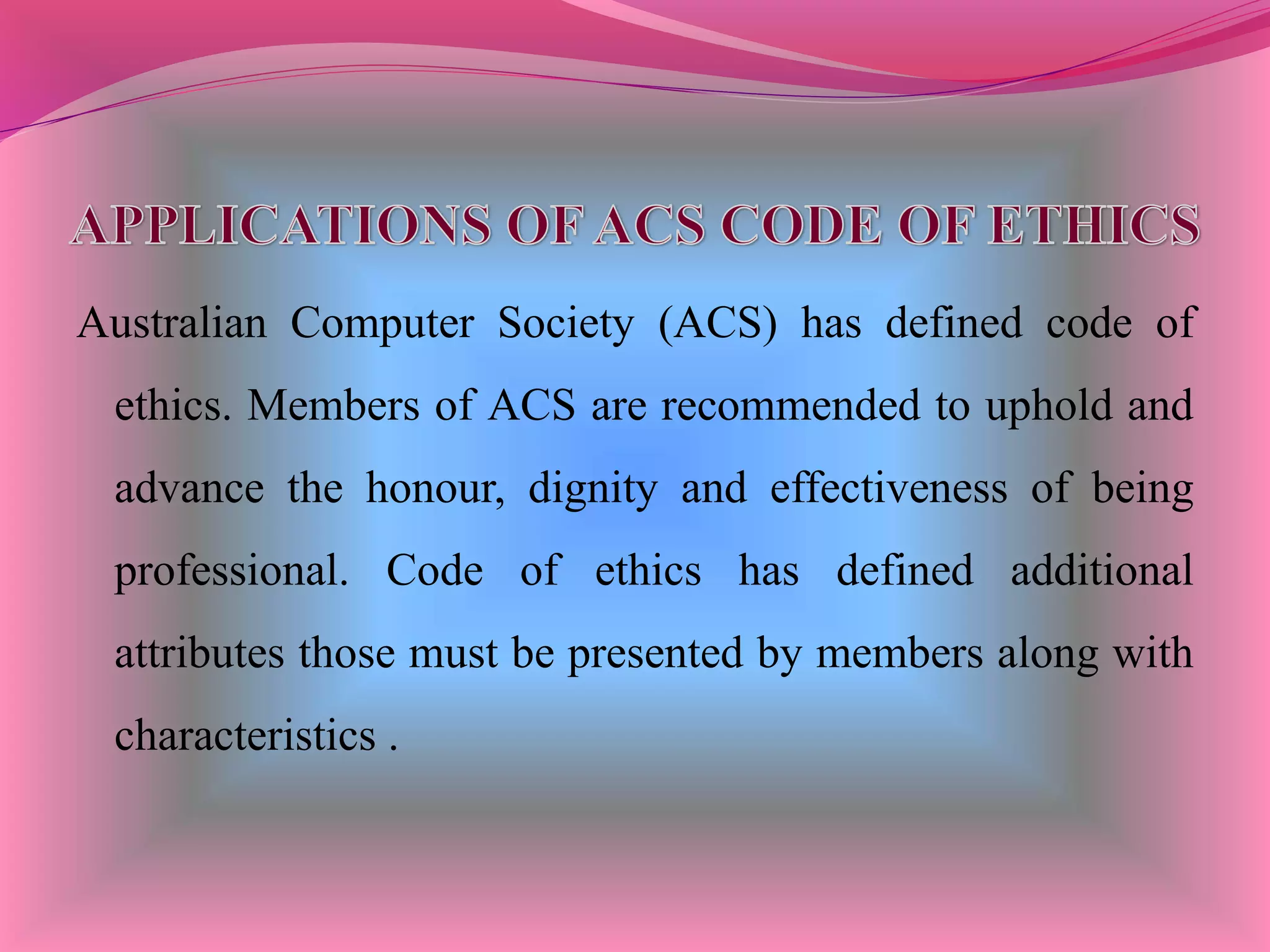 Security, ethics and performance management | PPTX