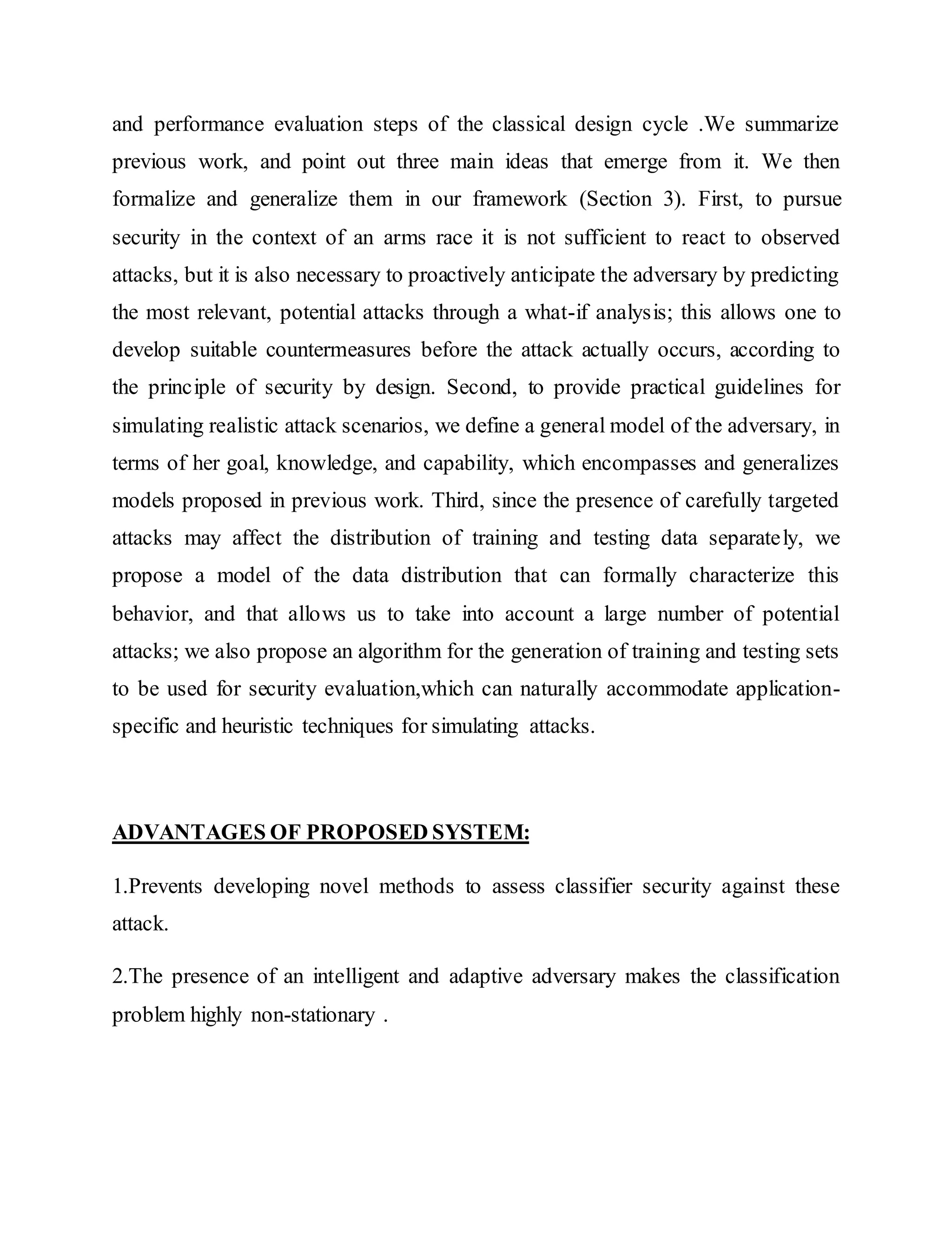 IEEE 2014 JAVA DATA MINING PROJECTS Security evaluation of pattern classifiers under attack | PDF
