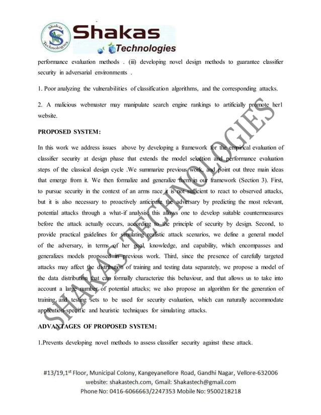 Security Evaluation Of Pattern Classifiers Under Attack Pdf