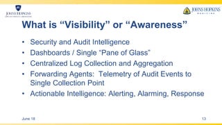 Security event logging and monitoring techniques | PPTX