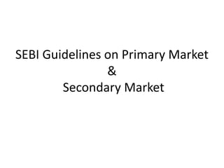 Security exchange board of india | PPTX | Stocks and Bonds | Personal ...