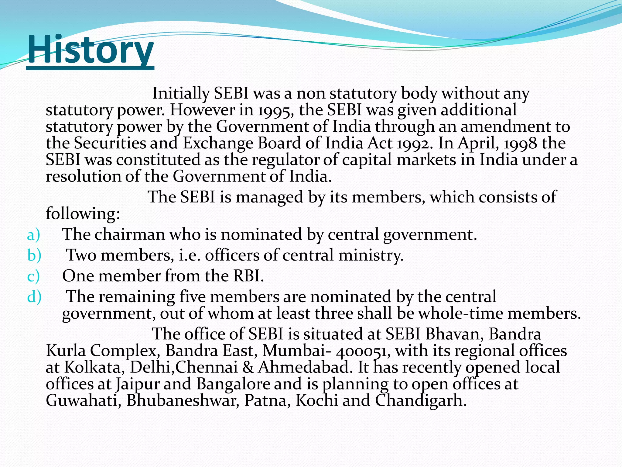 Security exchange board of india | PPTX