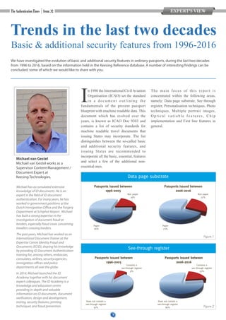 Security features in passport, trends in the last two decades | PDF