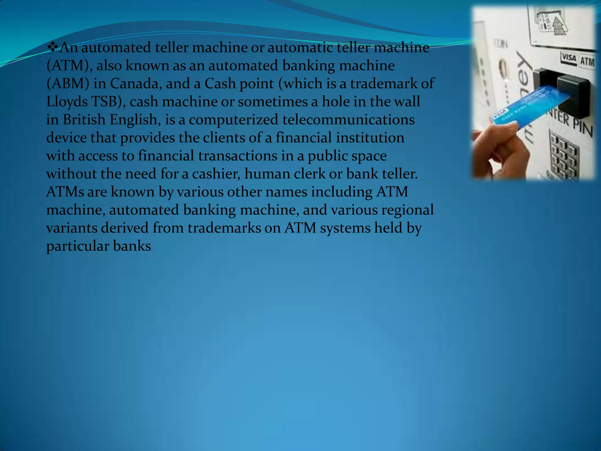 Security features of atm | PPTX