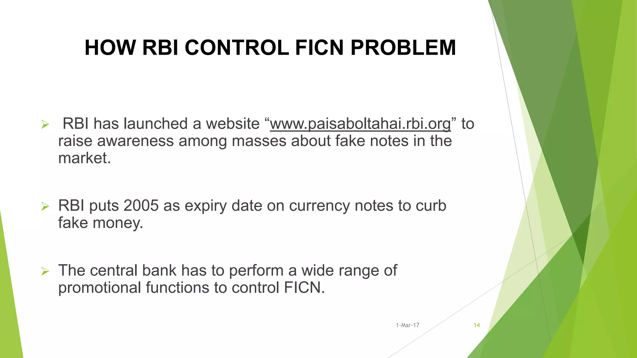 Security features of currency note | PPTX