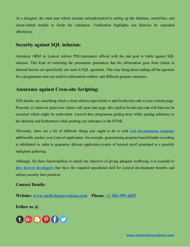 Security Features Of Laravel Application Development