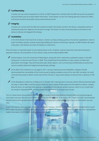 Security for Implantable Medical Devices (IMDs) | PDF