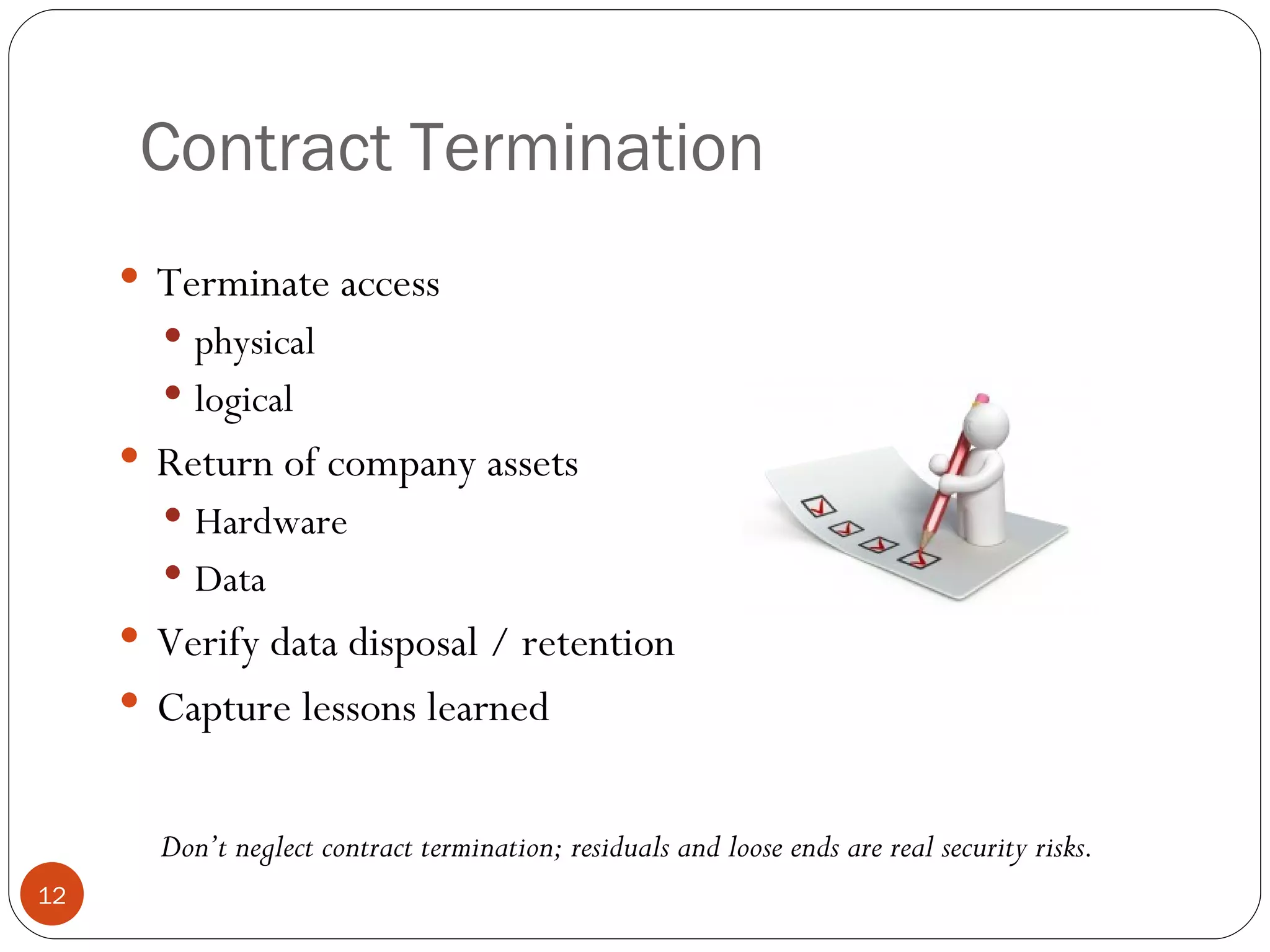 Security For Outsourced IT Contracts | PPT