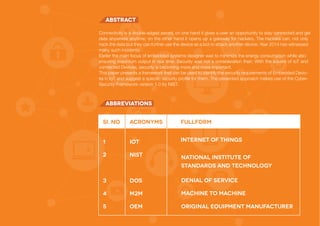 Security framework for connected devices | PPT