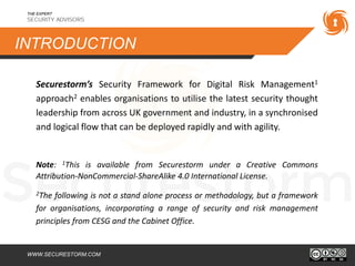 Security Framework for Digital Risk Managment | PPT
