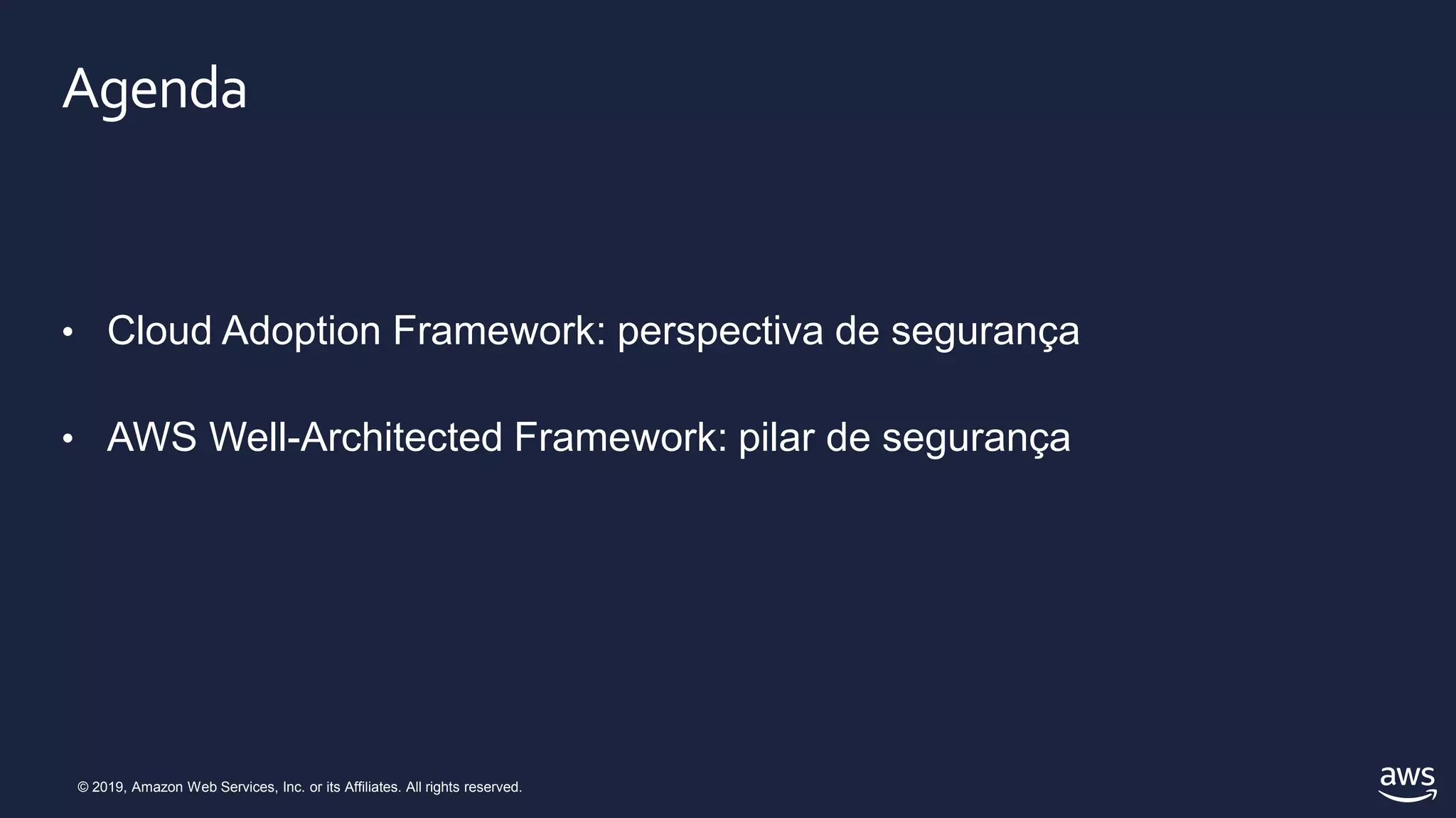 Security framework shakedown_-_chart_your_journey_with_aws_best ...